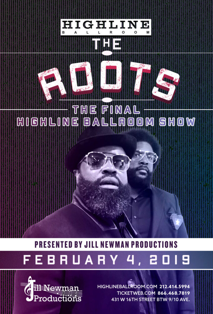 The Roots Schedule Final Highline Ballroom Show