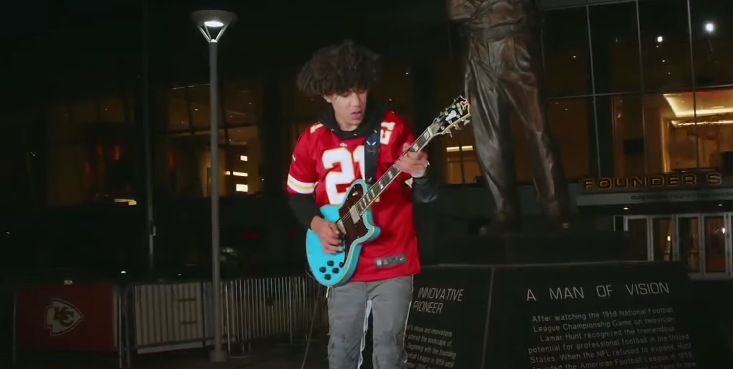 Brandon "Taz" Niederauer Performs National Anthem before AFC Championship