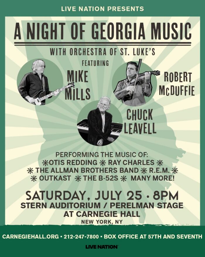 Mike Mills, Chuck Leavell and Robert McDuffie to Celebrate Georgia ...