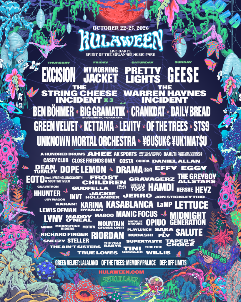 KETTAMA, The Warren Haynes Incident, Frost Children Join Hulaween Lineup